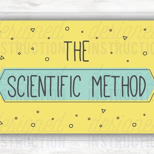 Scientific Method Poster Set: Instant Download Life Science Chemistry ...