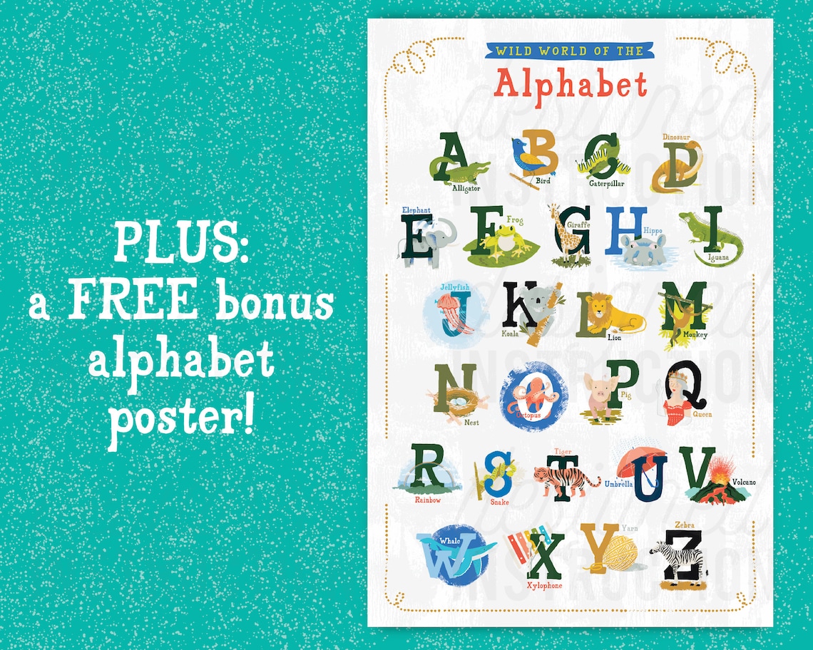 Alphabet Poster, Classroom Decor, Alphabet Poster Classroom, Digital ...