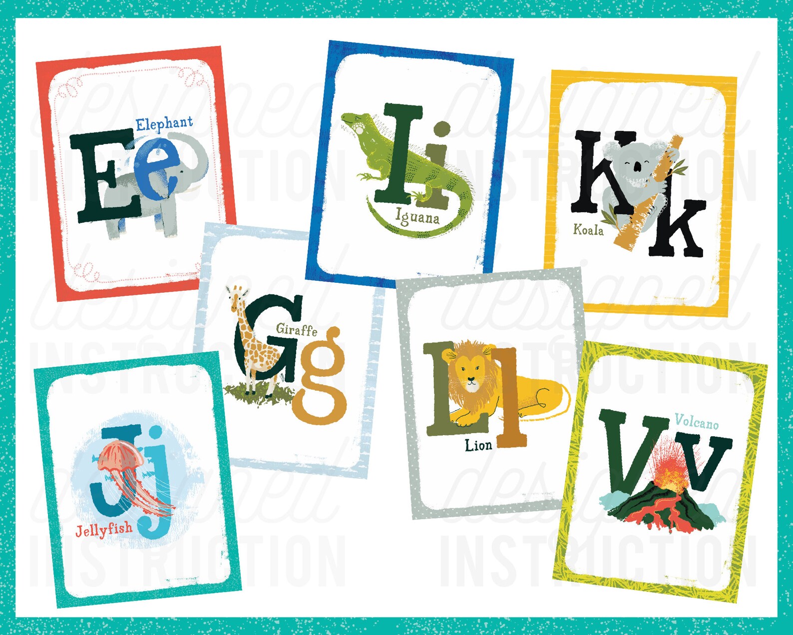 Alphabet Poster, Classroom Decor, Alphabet Poster Classroom, Digital ...