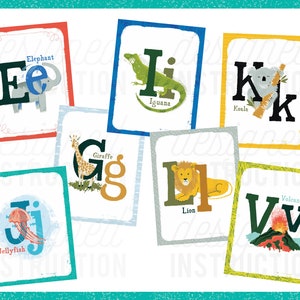 Alphabet Poster, Classroom Decor, Alphabet Poster Classroom, Digital ...