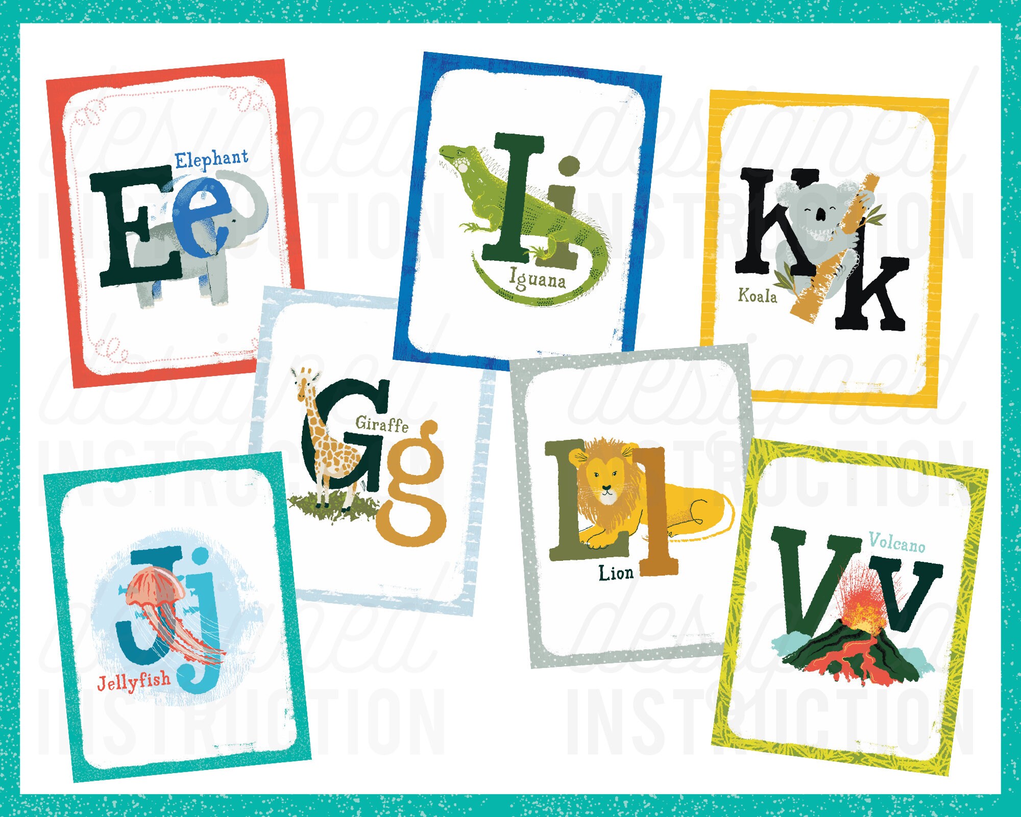 Alphabet Poster, Classroom Decor, Alphabet Poster Classroom, Digital ...