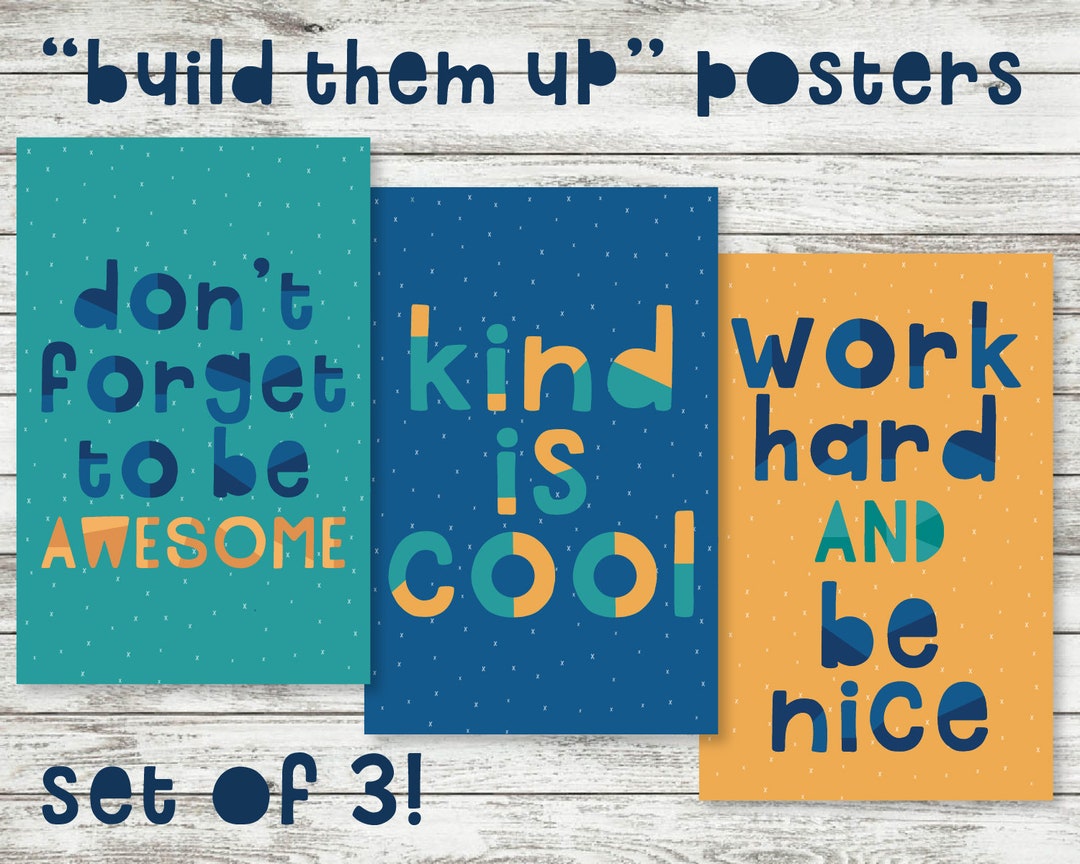 Build Them Up/encouragement Poster: Instant Download Motivation ...