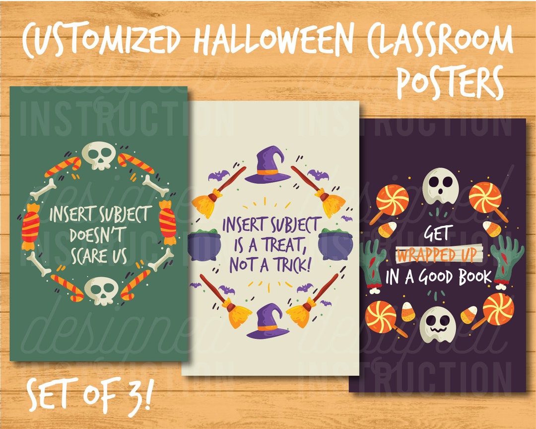 CUSTOMIZABLE HALLOWEEN PRINTABLE Poster Digital Download / Instant ...
