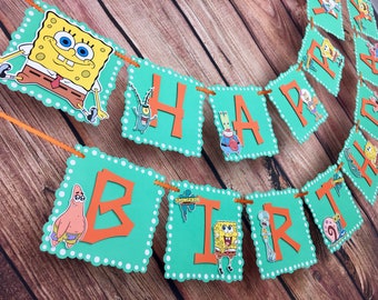 Spongebob banner | Etsy