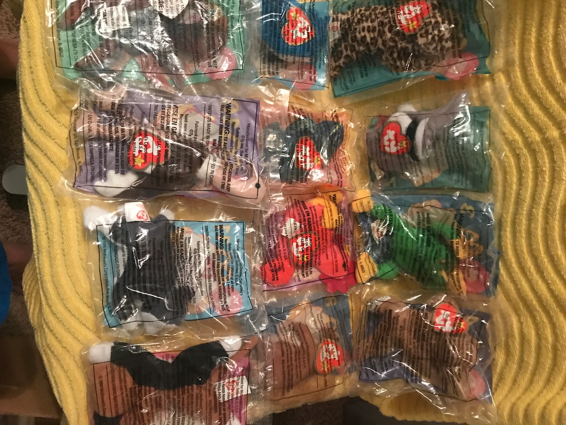 Ty Mini Beanie Babies, Mcdonald Full Set of 10 - Etsy