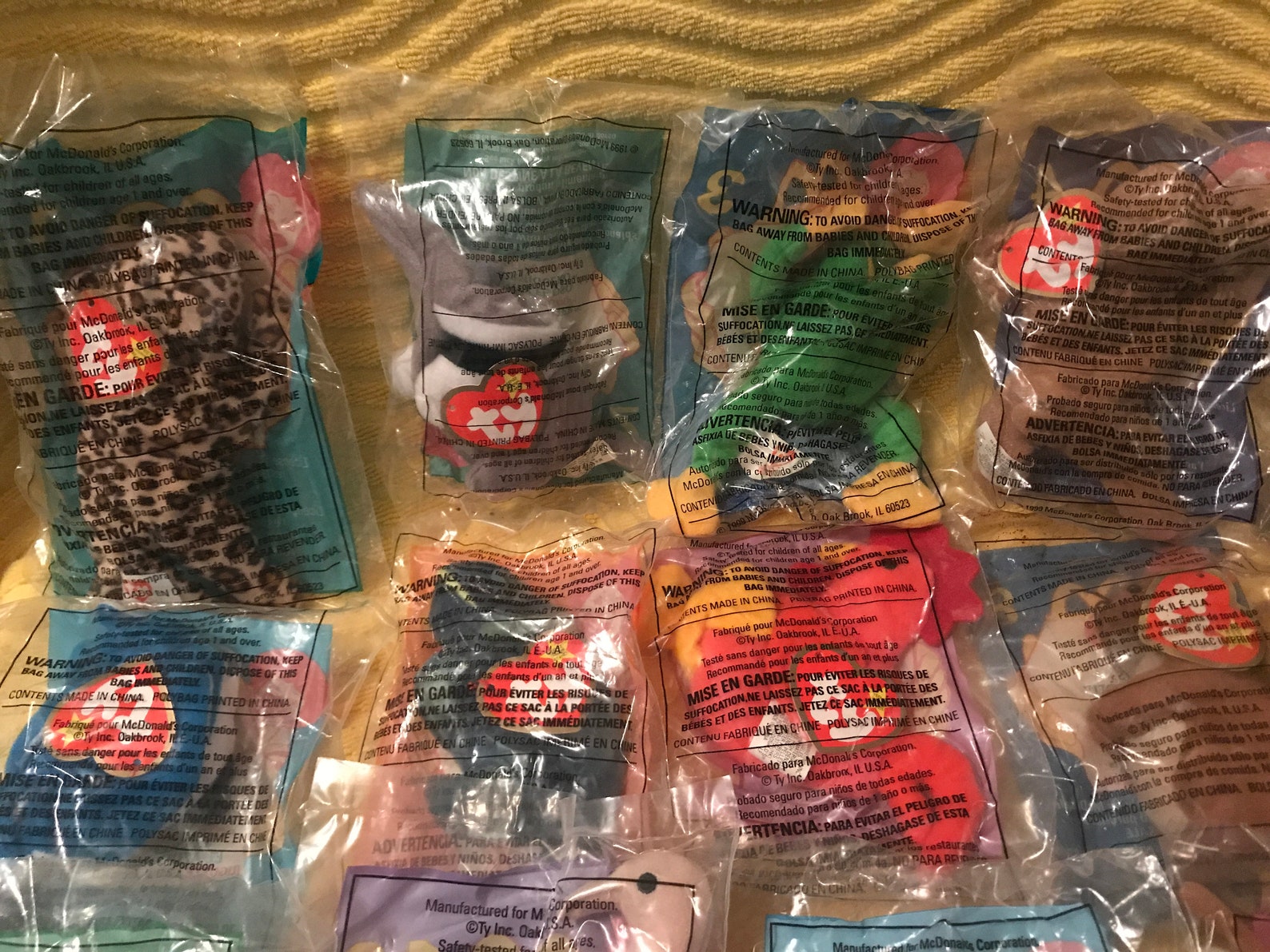 Ty Mini Beanie Babies, Mcdonald Full Set of 10 - Etsy