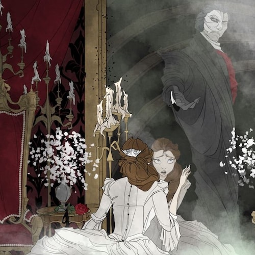 Mirror / Phantom / Phantom of the Opera/ Fan Art / Art Print / | Etsy