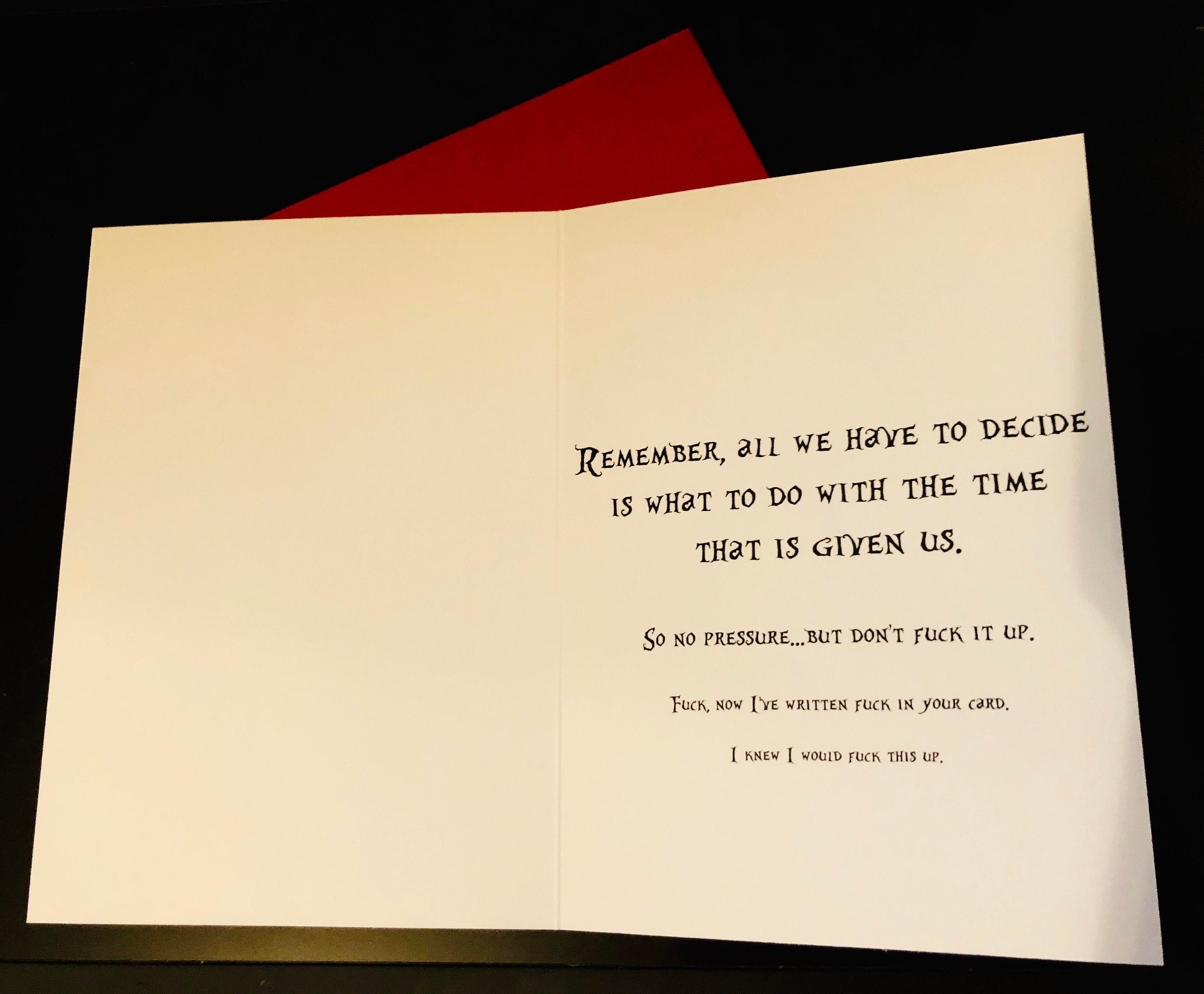 Hobbit / Gandalf / Greeting / Card / Good Luck / Tolkien / Funny ...