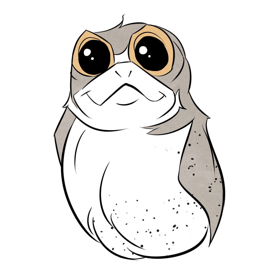 Porg / Star Wars / Sticker / Vinyl / Disney / Rebel / Geeky / Nerdy ...