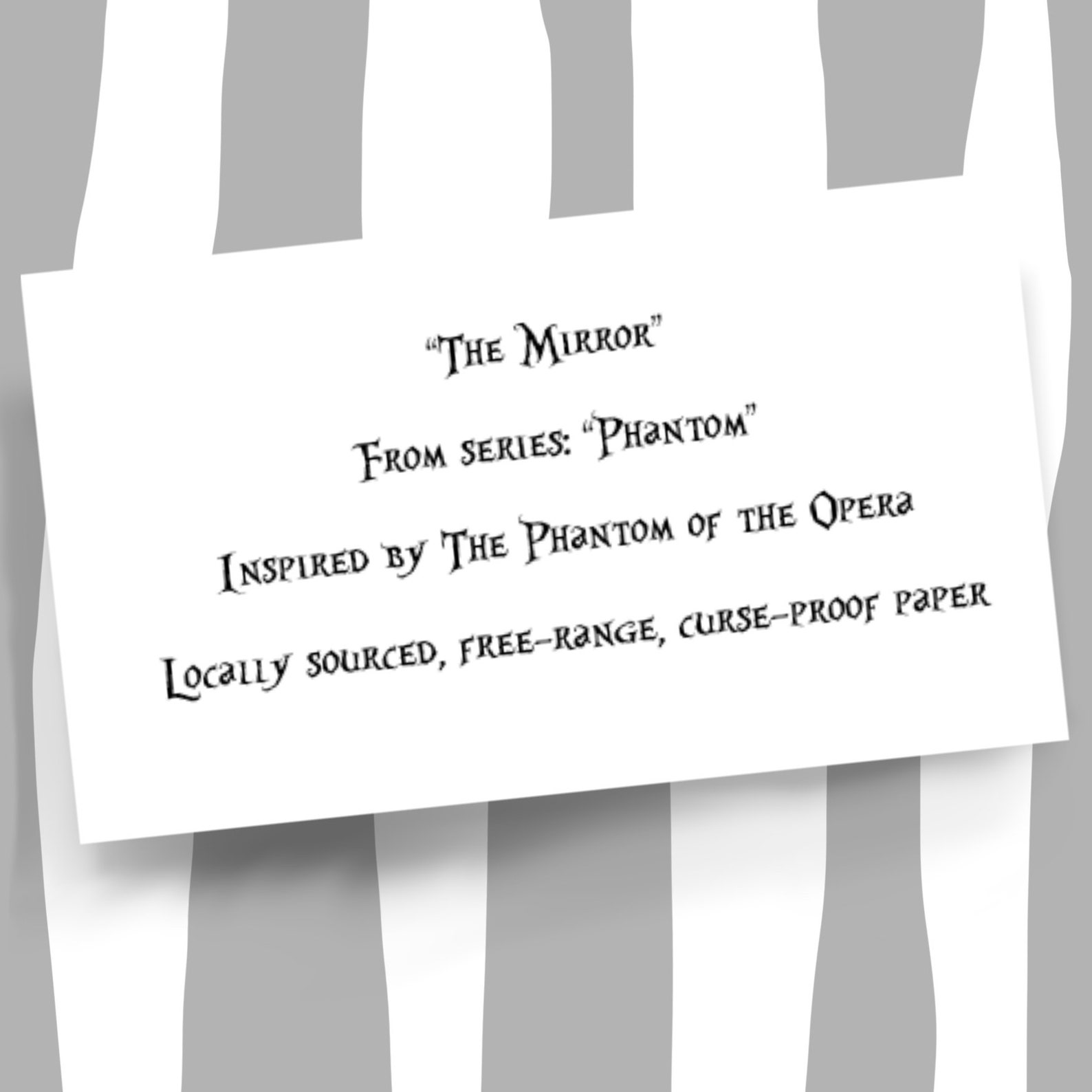 Mirror / Phantom / Phantom of the Opera/ Fan Art / Art Print / | Etsy