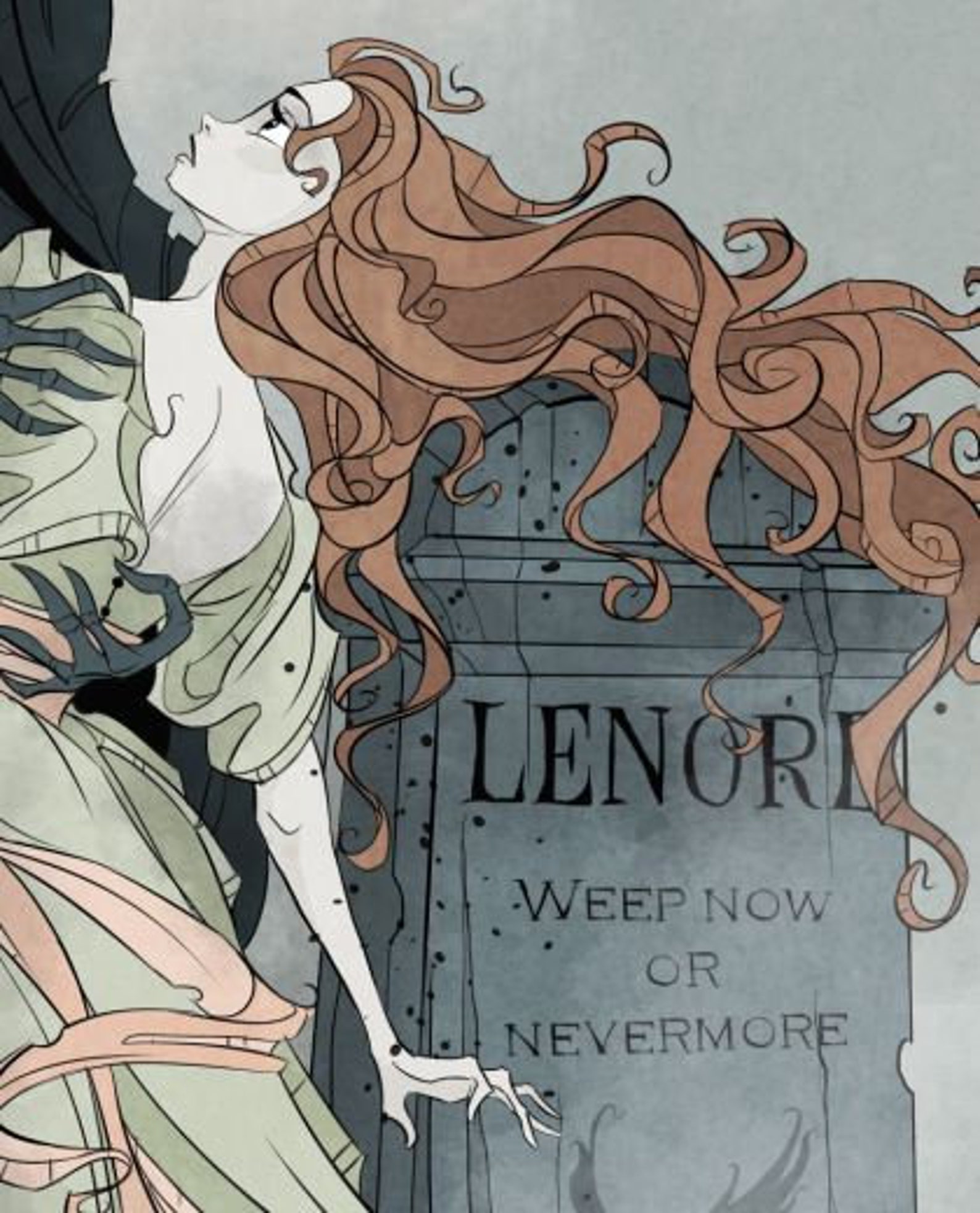 Lenore / Edgar Allen / Poe / Poetry / Art Print / Death / Grim - Etsy UK