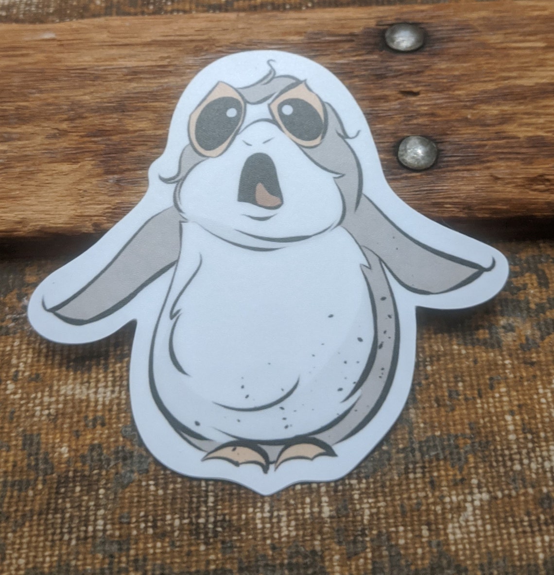 Screaming Porg / Porg / Star Wars / Rebel / Sticker / Vinyl / | Etsy