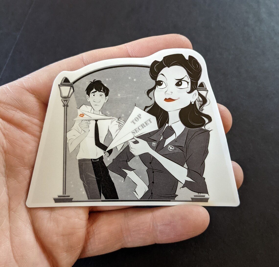 Paperman: Meg & George Noir / Sticker / Vinyl / Waterproof / - Etsy