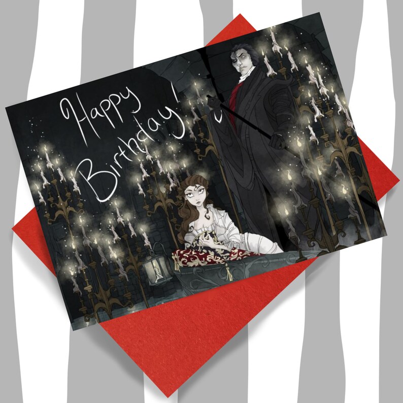 Phantom / Phantom of the Opera / Birthday / Bookish / Card / | Etsy