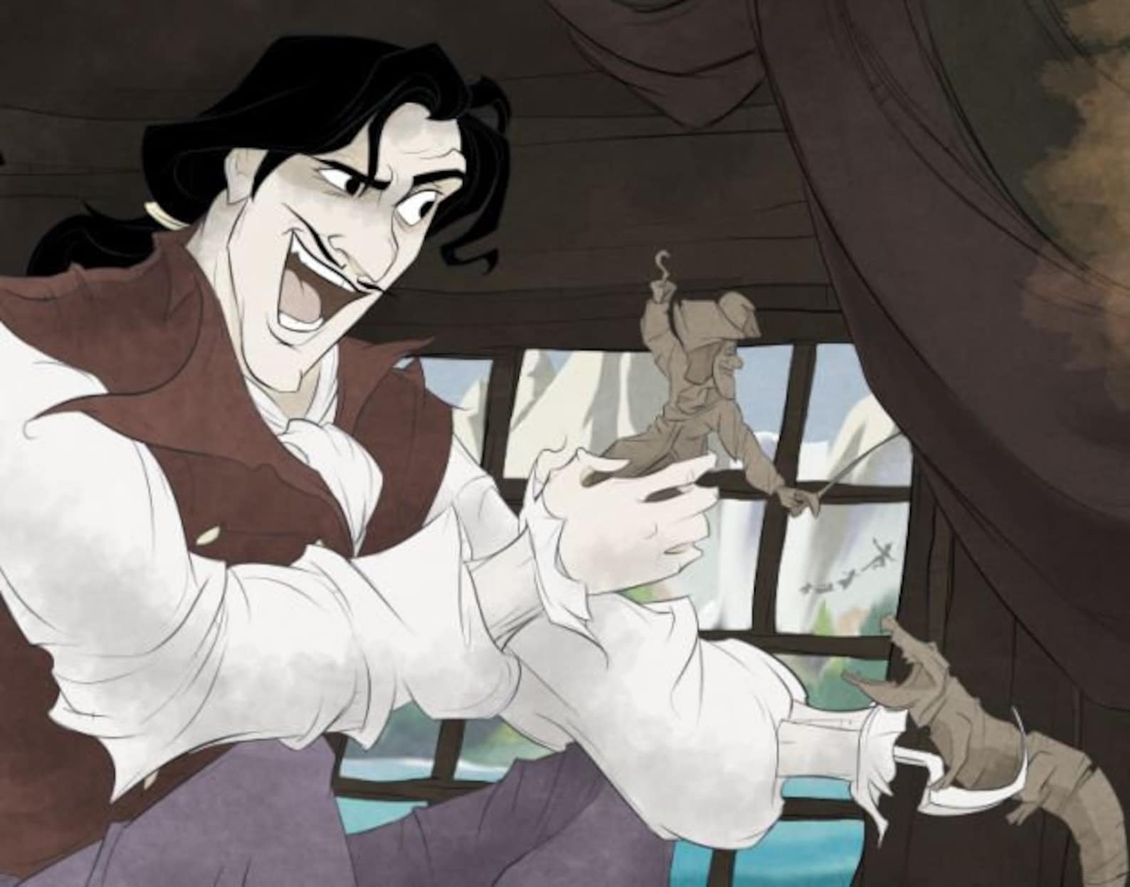 Hook / Captain / Peter Pan / Neverland / Jolly Roger / Pirate / Ship ...