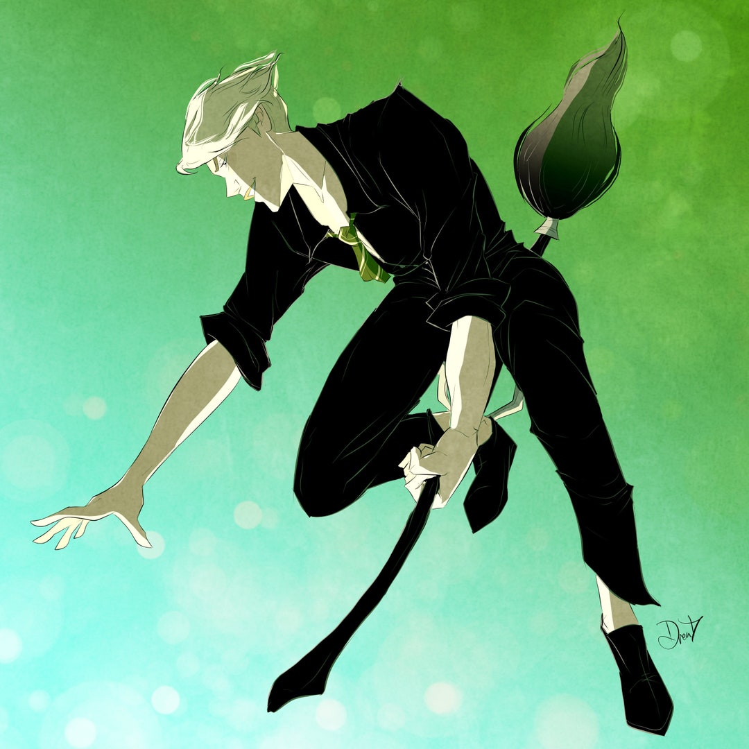 Limited Edition 16 / Magical Inspo: Brooding Wizard / DM / Print / Fan ...