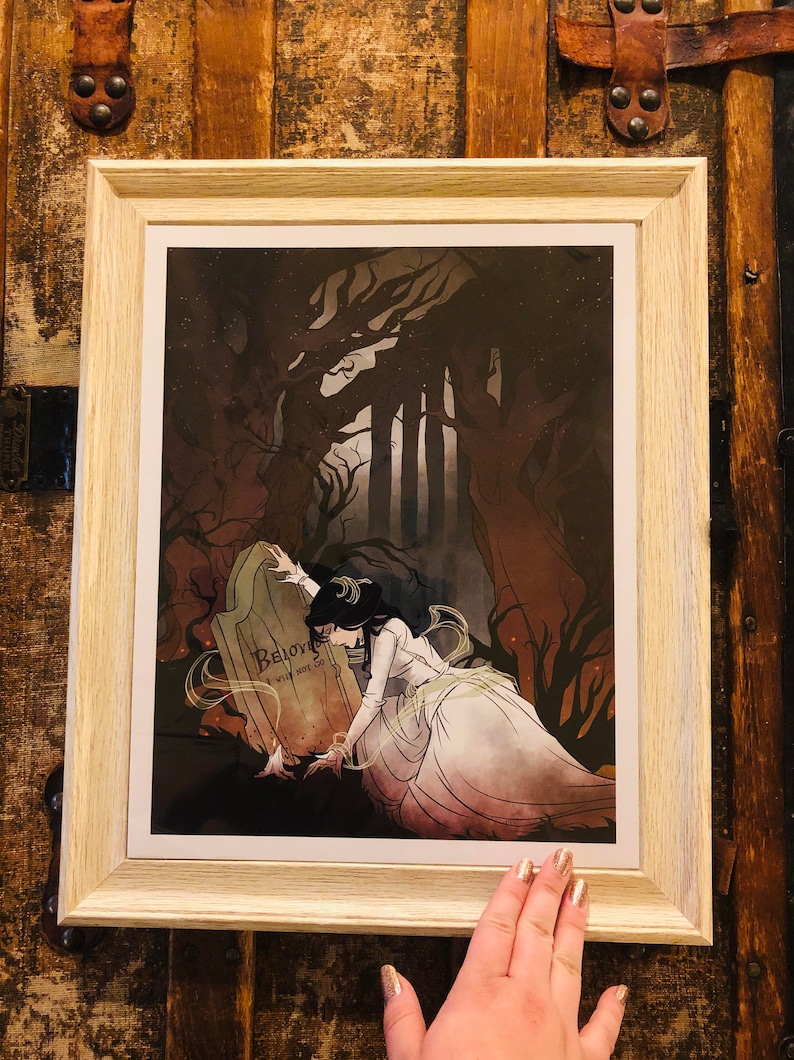 Gothic Poetry / Art Print / Emily Bronte / Death / Spooky / - Etsy