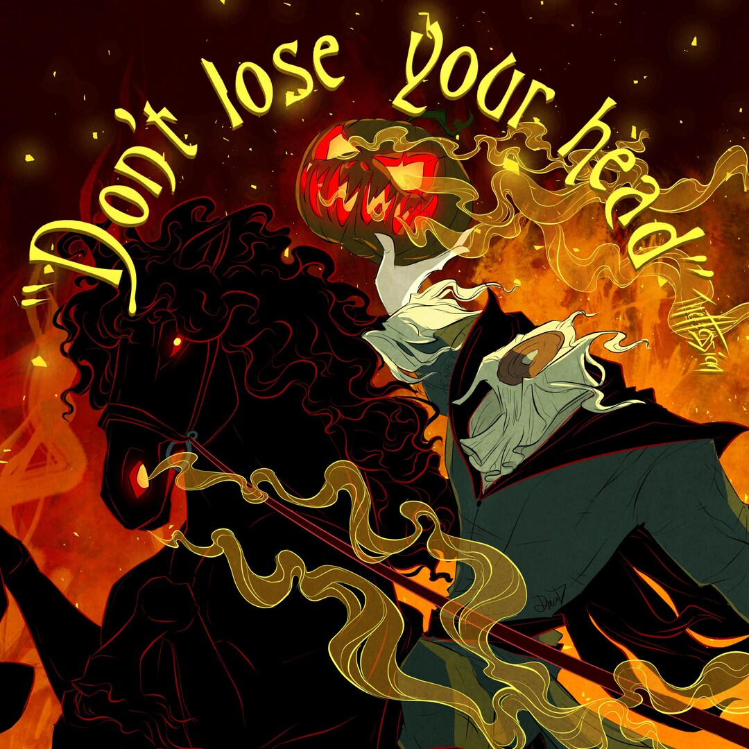 Limited Edition 10 / Headless Horseman / Quote / Fan Art / Print ...