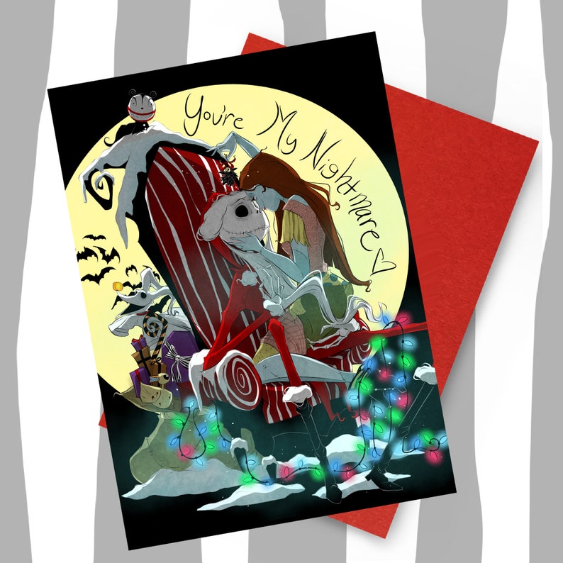 Dark Humor / Card / Nightmare Before Christmas / Spooky / Greeting ...