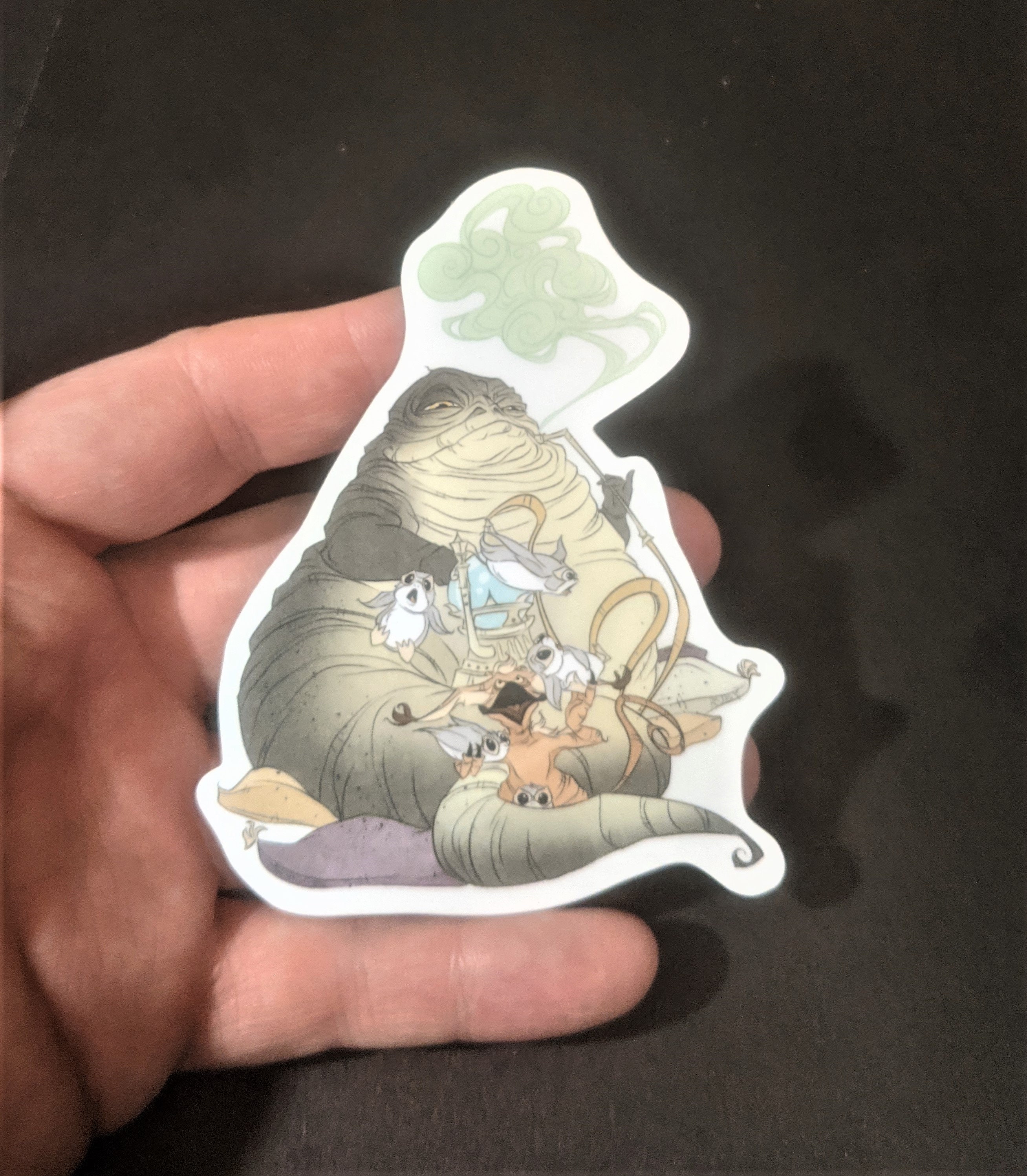 Jabba / Sticker / Vinyl / Waterproof / Decal / Fan Art / Star | Etsy