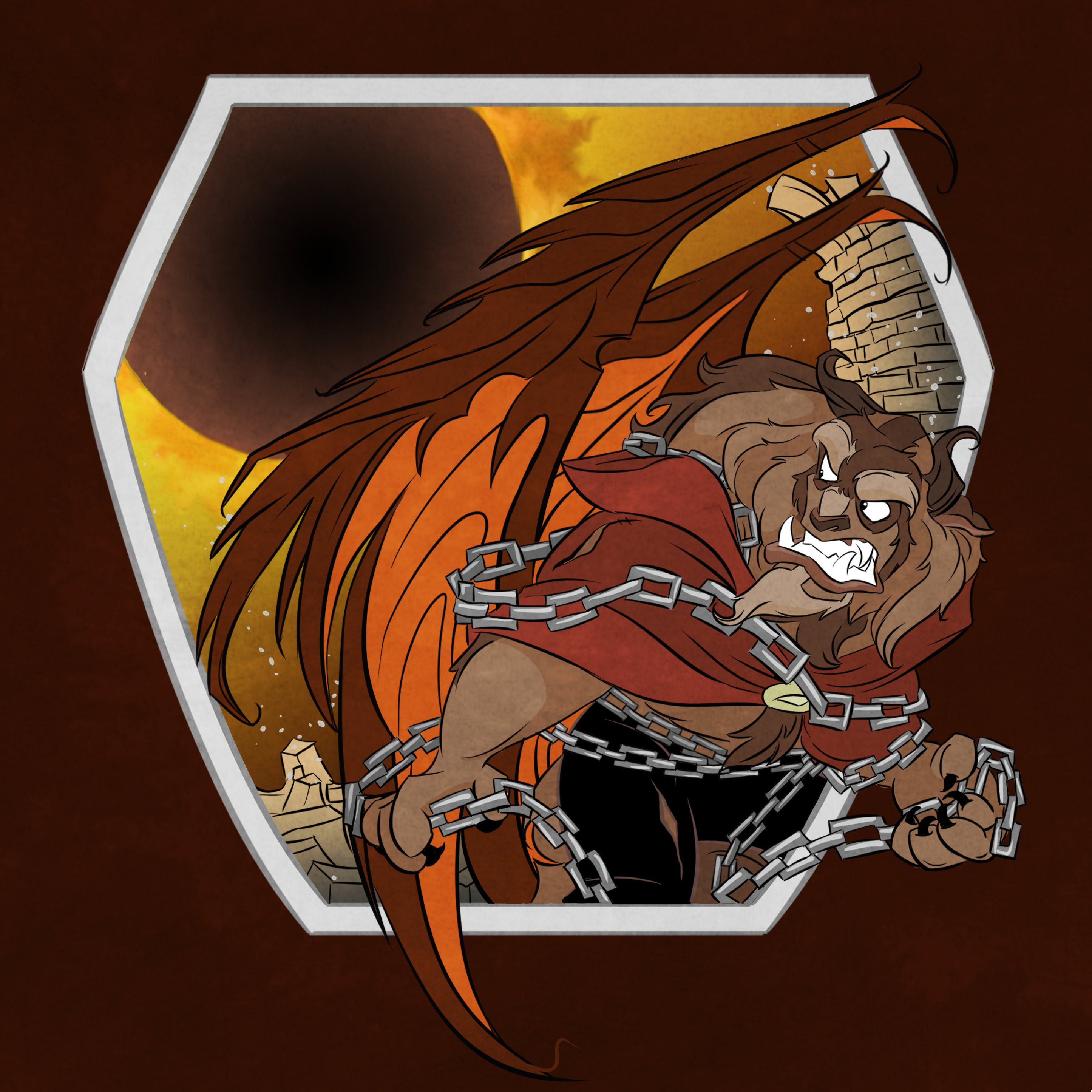 Gothic Beauty And The Beast Fan Art