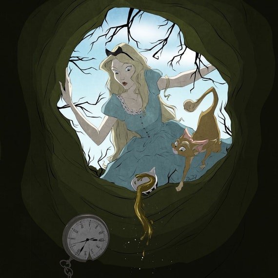 Limited Edition 22 / Wonderland / Fan Art / Print / Lewis - Etsy