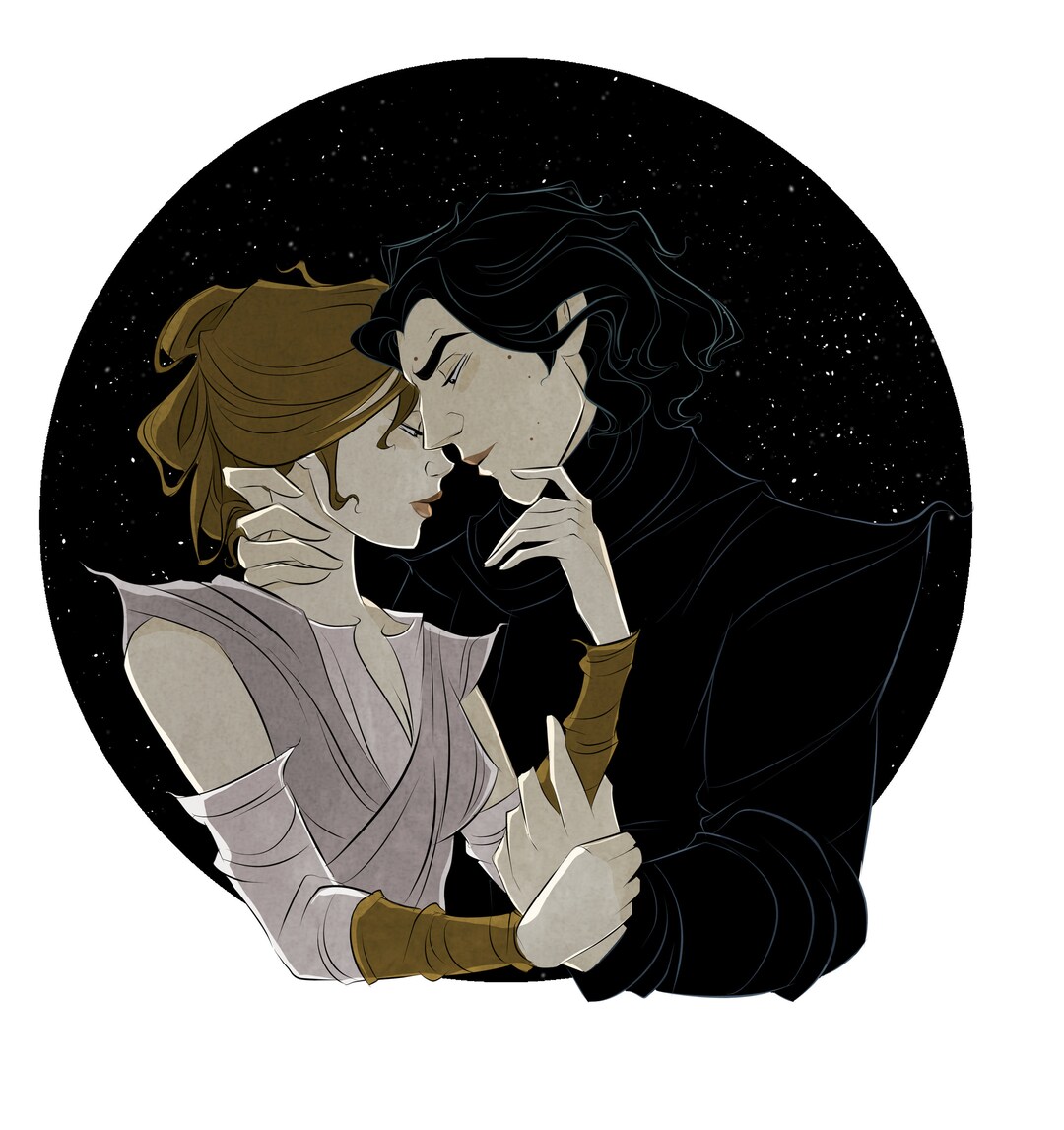 Reylo / Fan Art / Sticker / Vinyl / Waterproof / Decal / Jedi / Rey ...