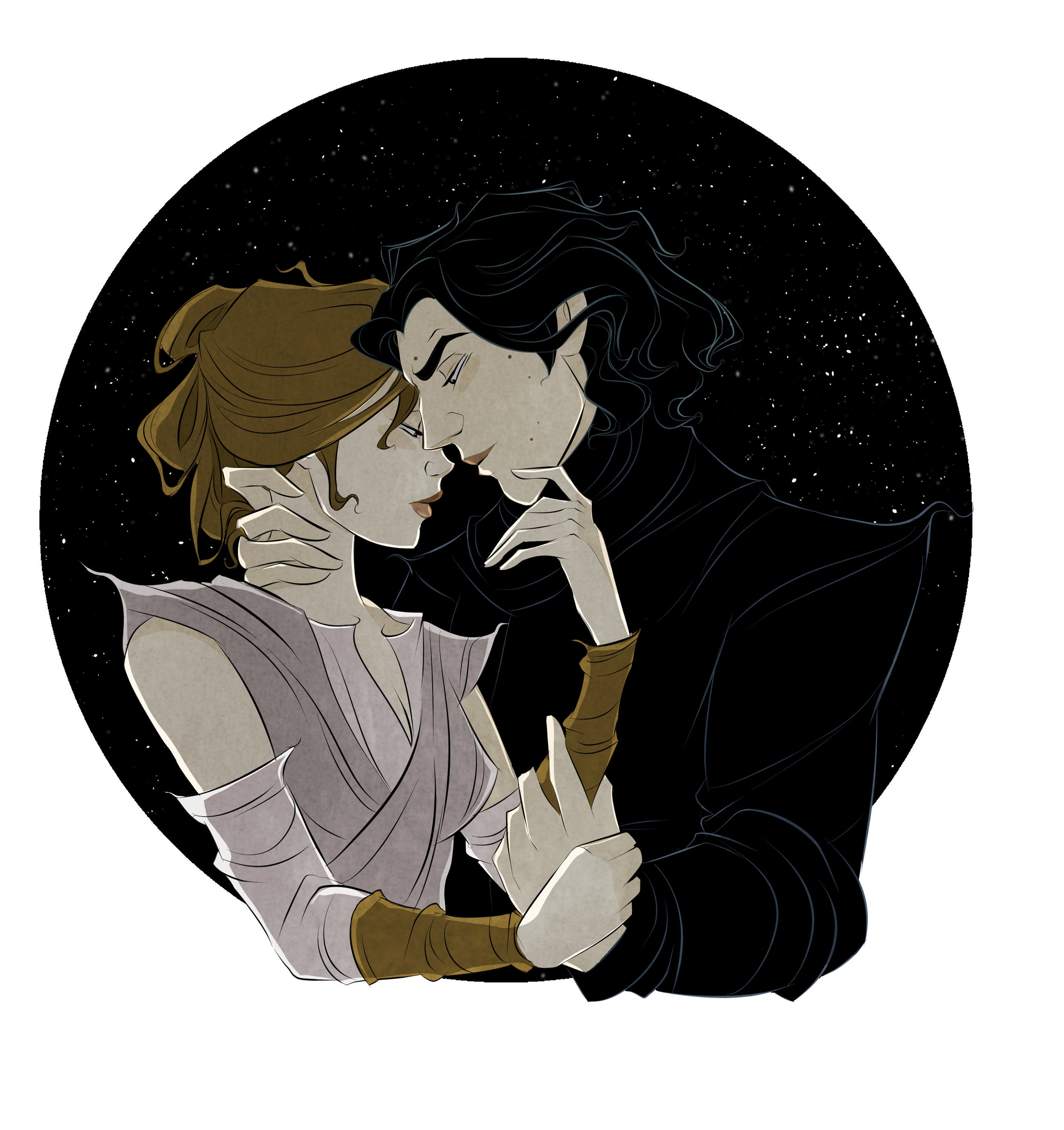 Reylo / Fan Art / Sticker / Vinyl / Waterproof / Decal / Jedi / Rey ...