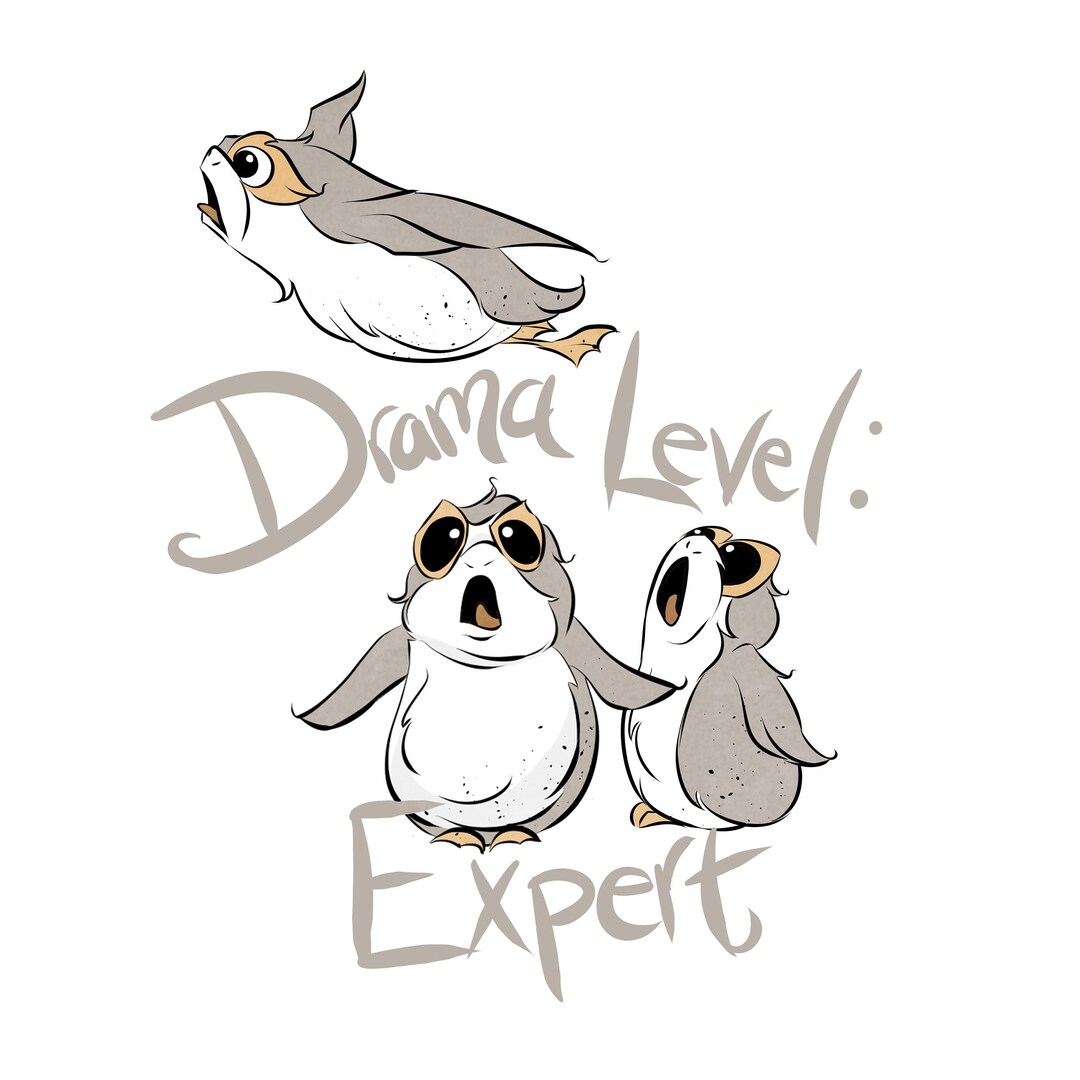 Porg / Drama / Star Wars / Sticker / Vinyl / Disney / Rebel / Geeky ...