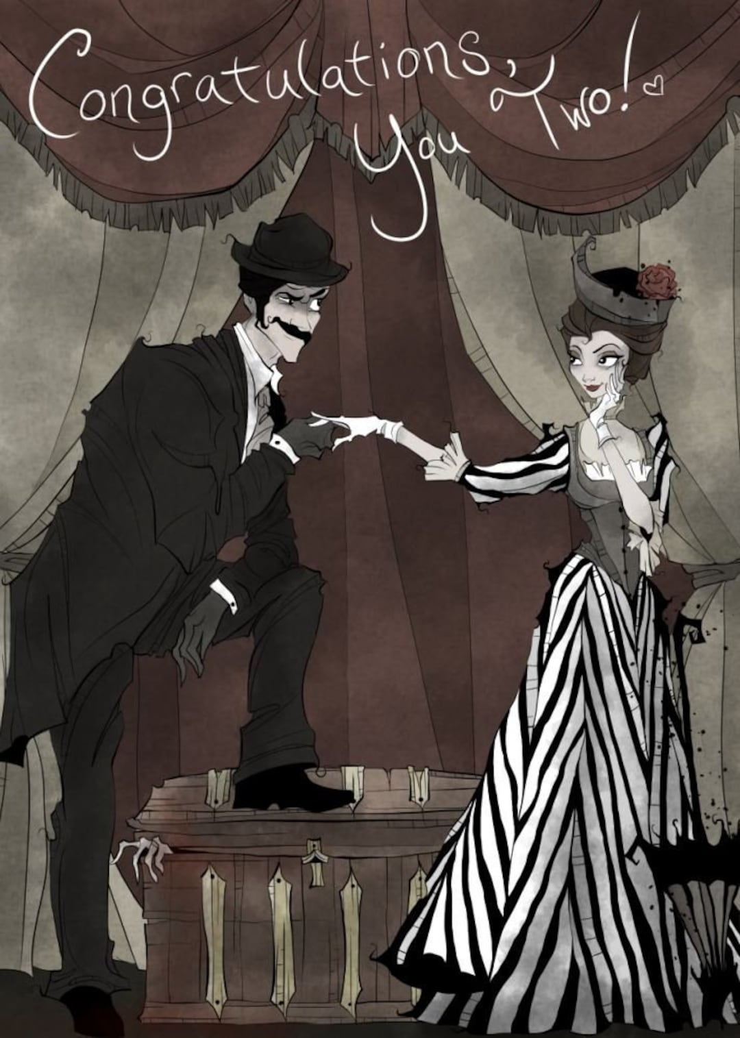 Wedding / Congratulations / Card / Engagement / Funny / Dark Humor ...