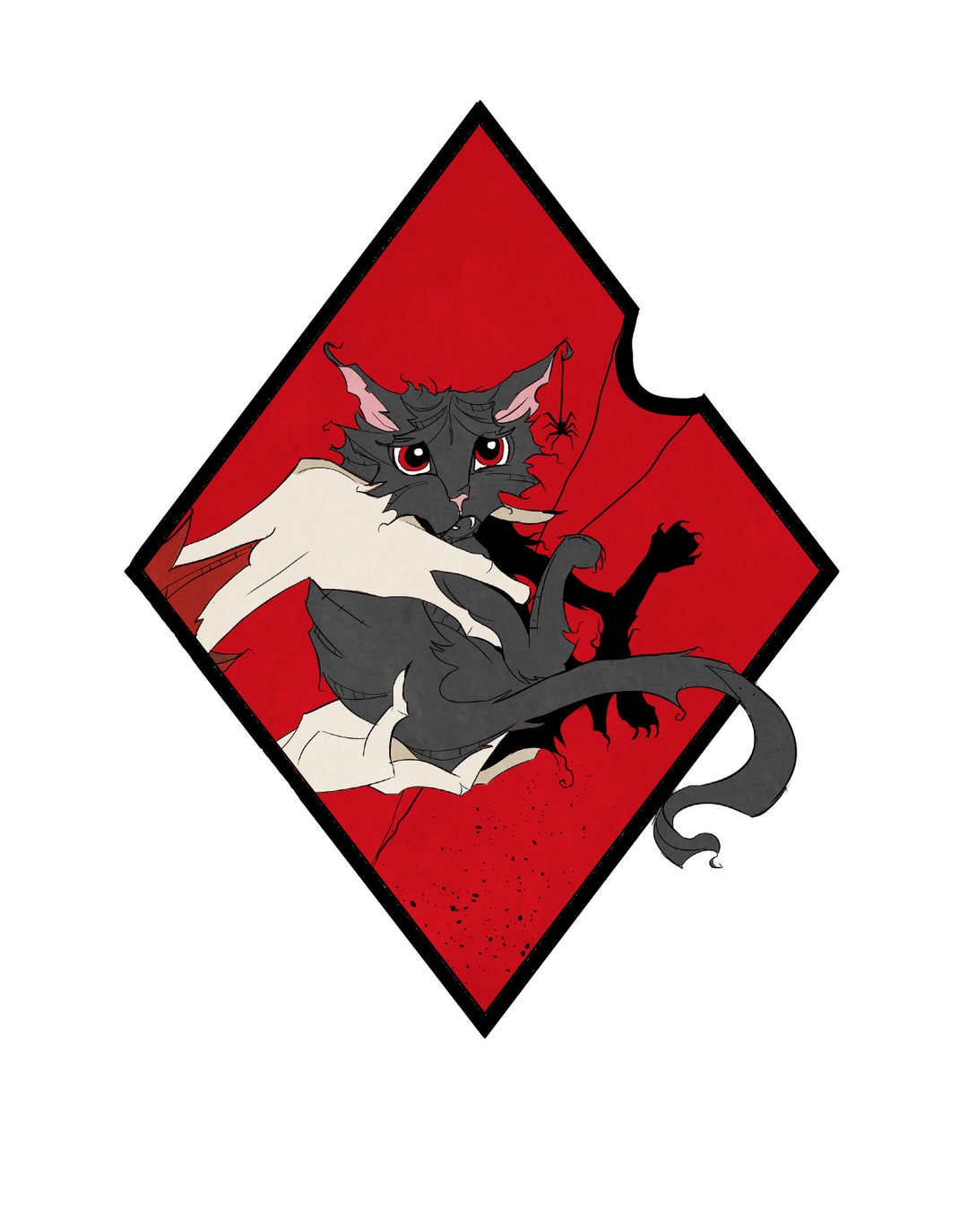Cat / Sticker / Vinyl / Waterproof / Decal / Black Cat / Gothic / Goth ...