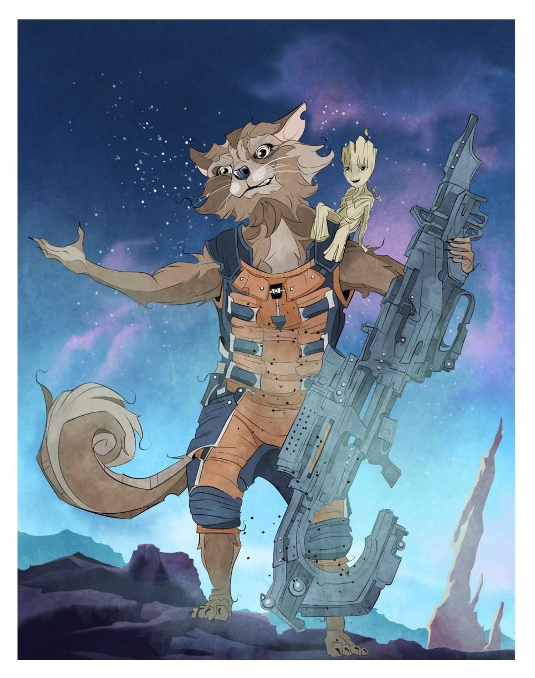 Guardians of the Galaxy / BFF / Print / Groot / Guardians / Rocket ...