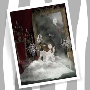 Mirror / Phantom / Phantom of the Opera/ Fan Art / Art Print ...