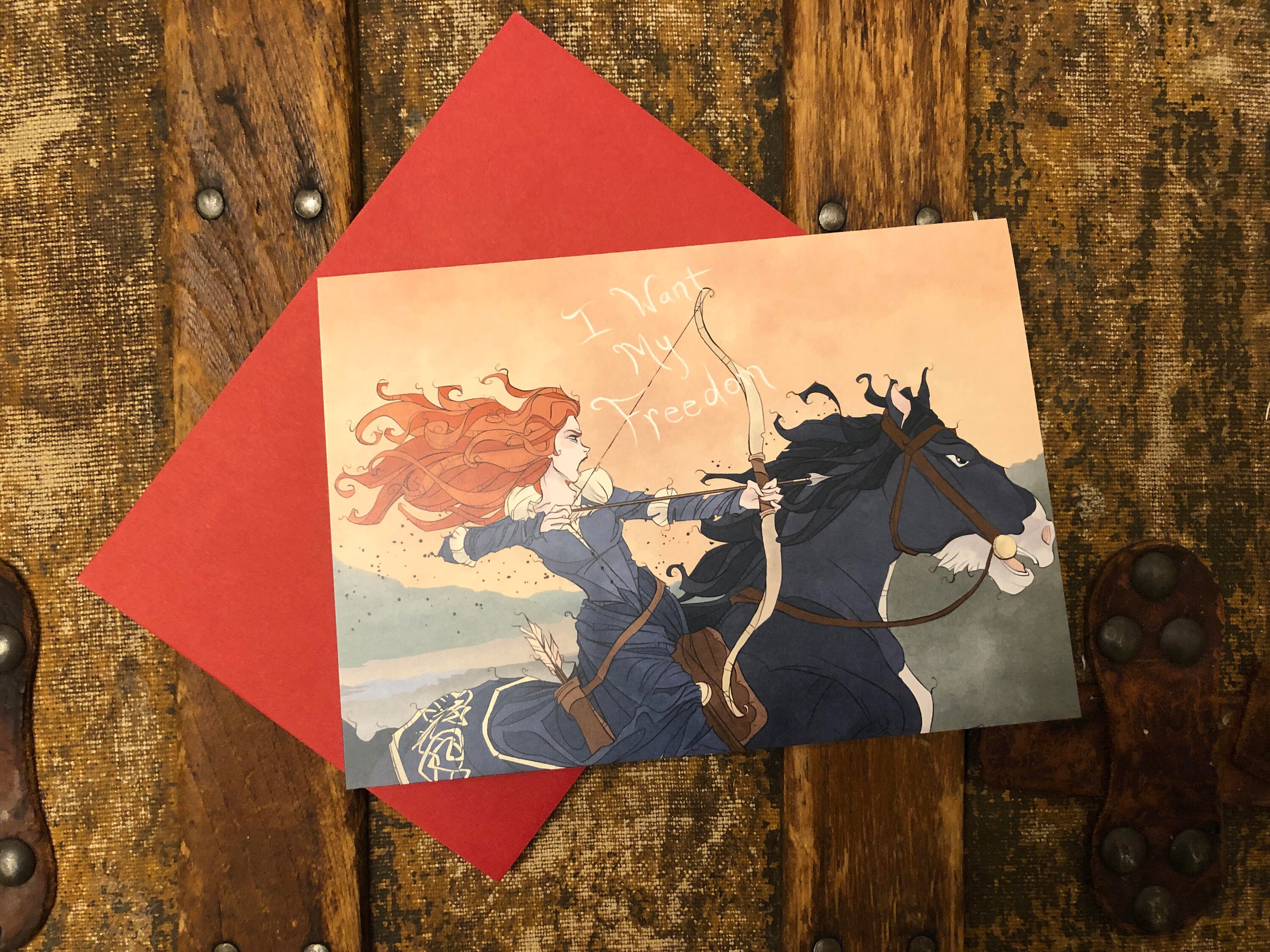 Brave/ Greeting/ Card / Love / Disney / Princess / Merida / | Etsy