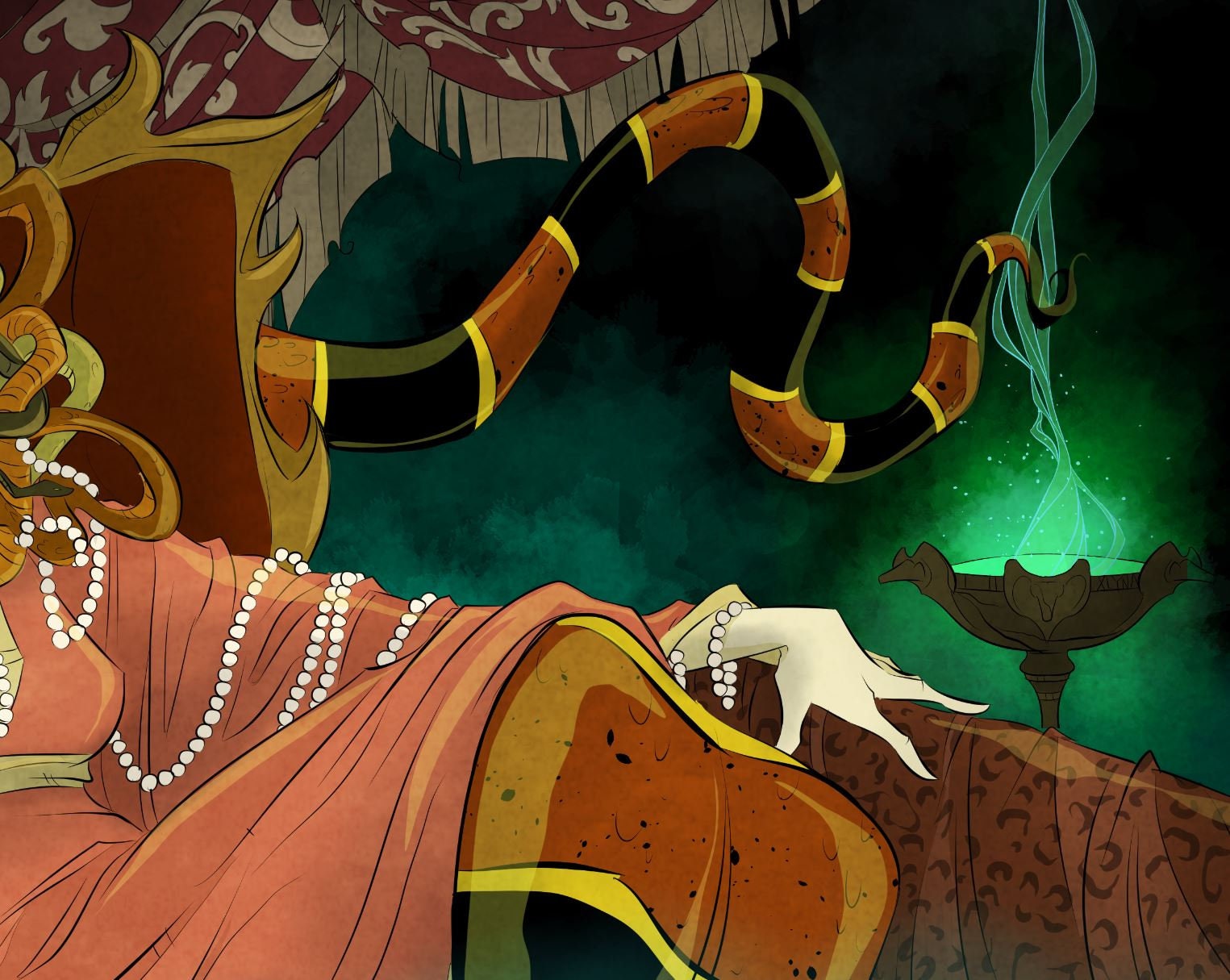 Medusa / Art / Print / Gothic / goth / snakes / greek / | Etsy