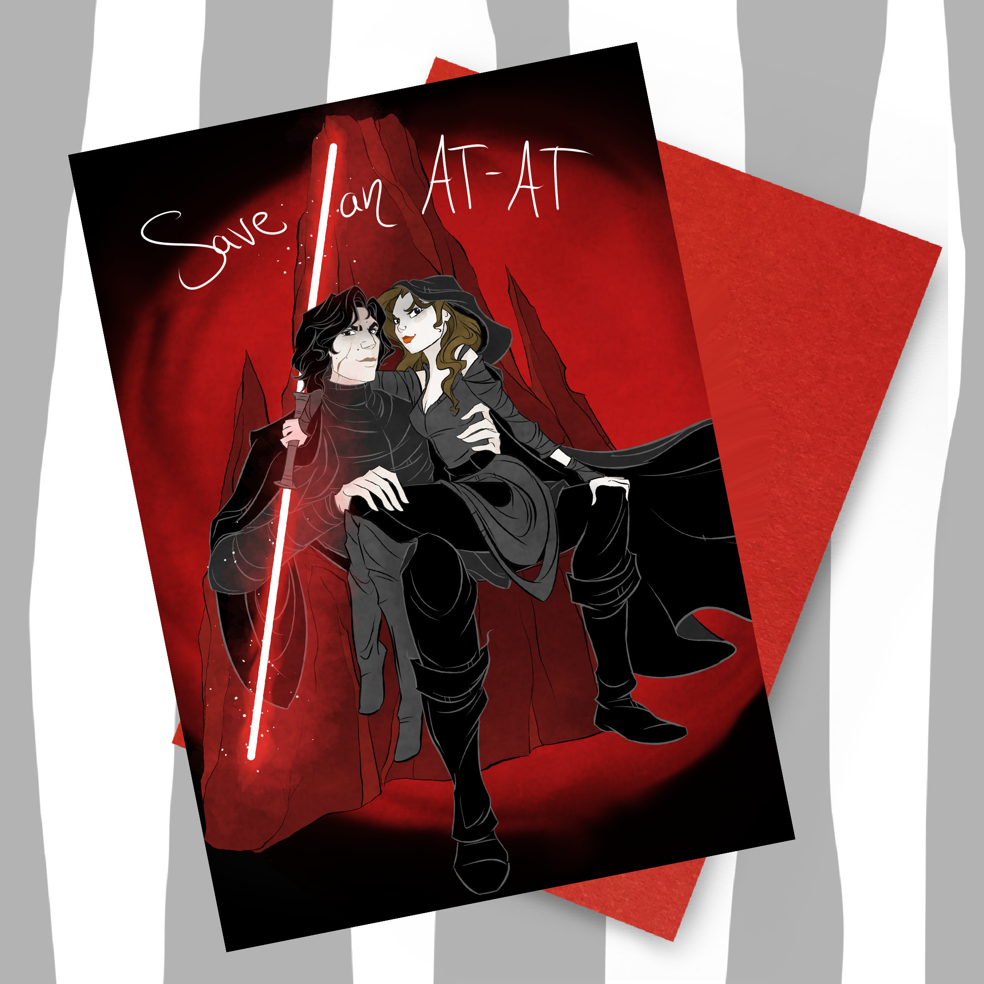 Dark Humor / Love / Card / Reylo / Spooky / Sith / Greeting / Gothic ...