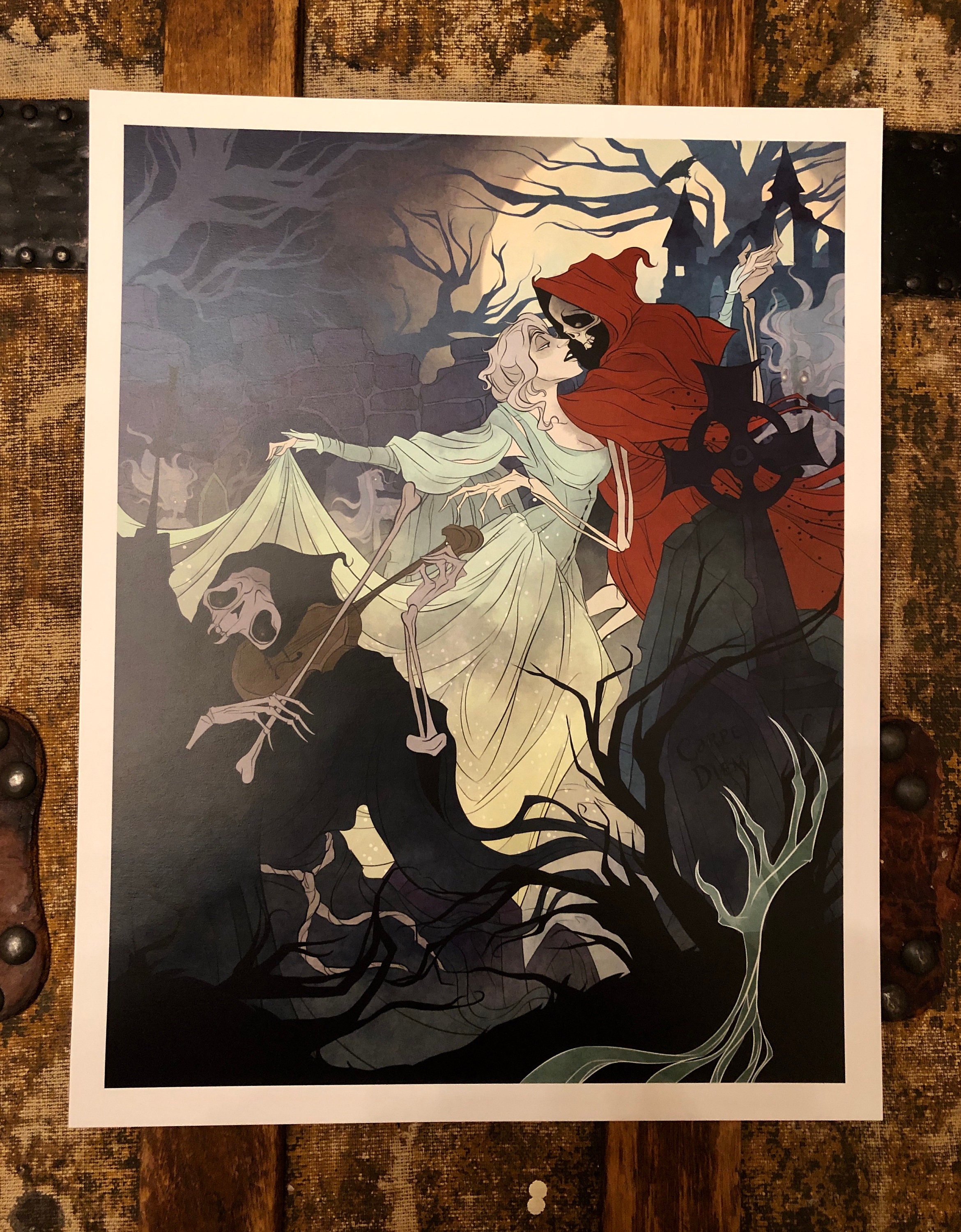 Dance of Death / Art Print / Gothe / Poetry / Death / Ghost / Gothic ...