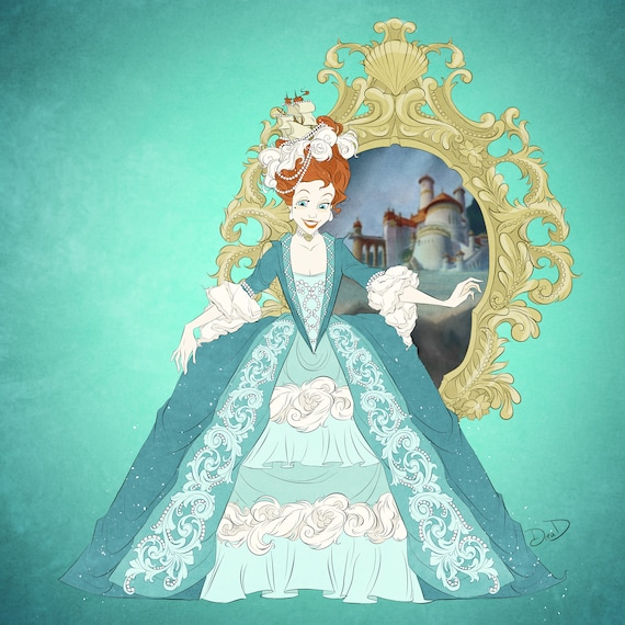 Limited Edition 22 / Rococo / Fan Art / Print / Princess / - Etsy