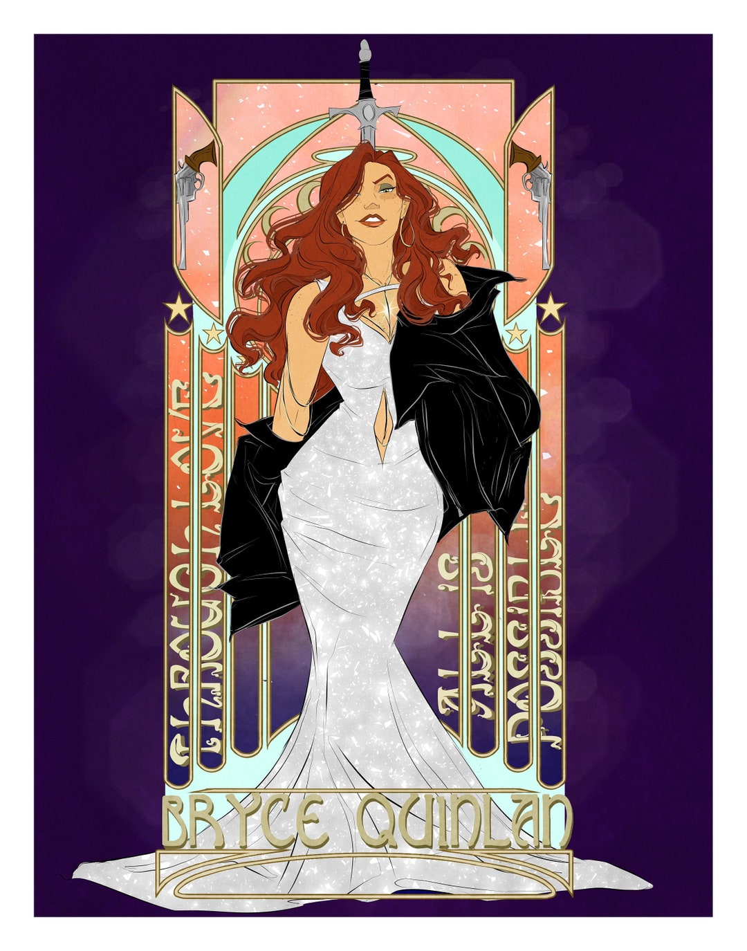 Dreadfully Nouveau: Bryce Quinlan / Print / Fan Art / Crescent City ...