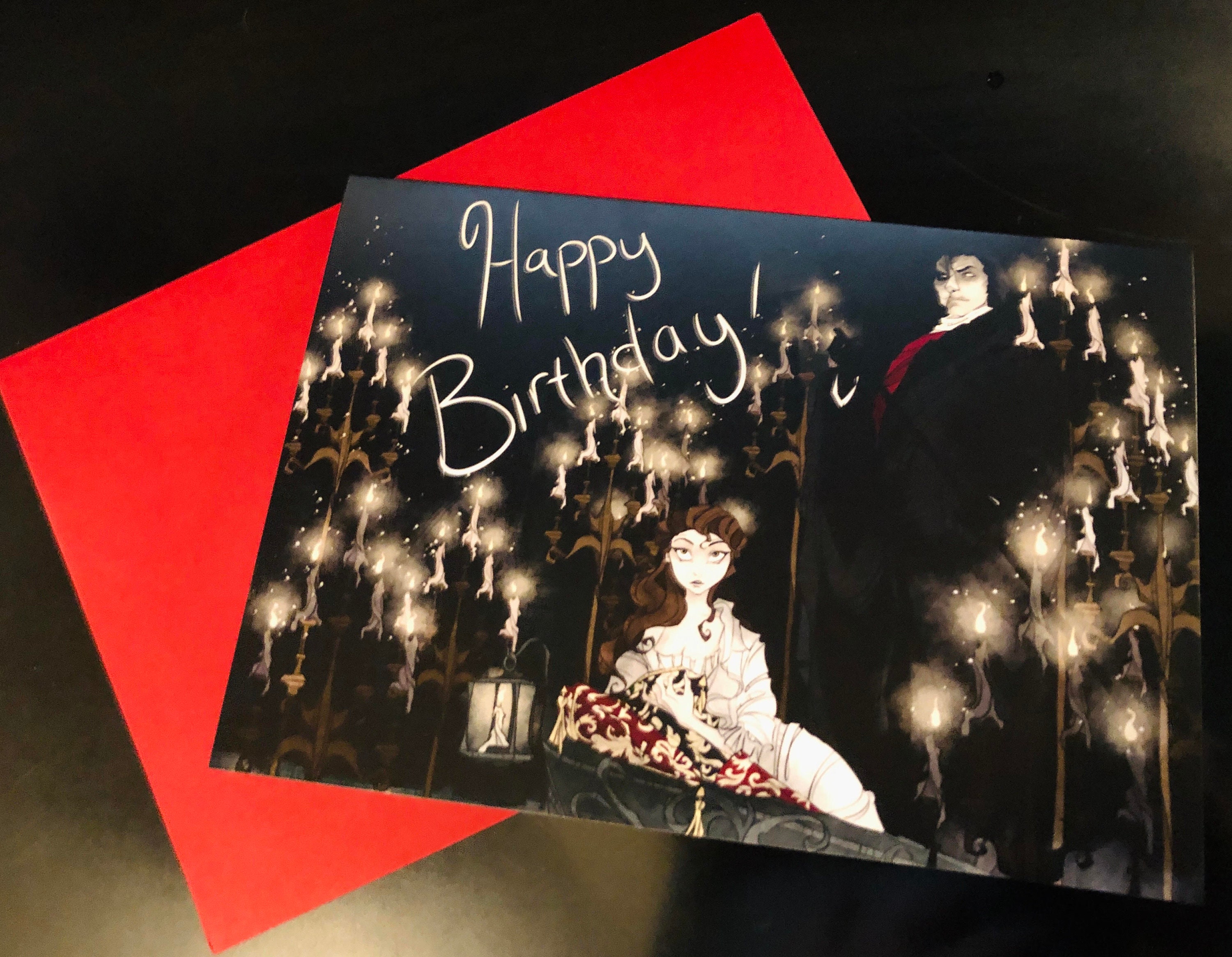 Phantom / Phantom of the Opera / Birthday / Bookish / Card / | Etsy