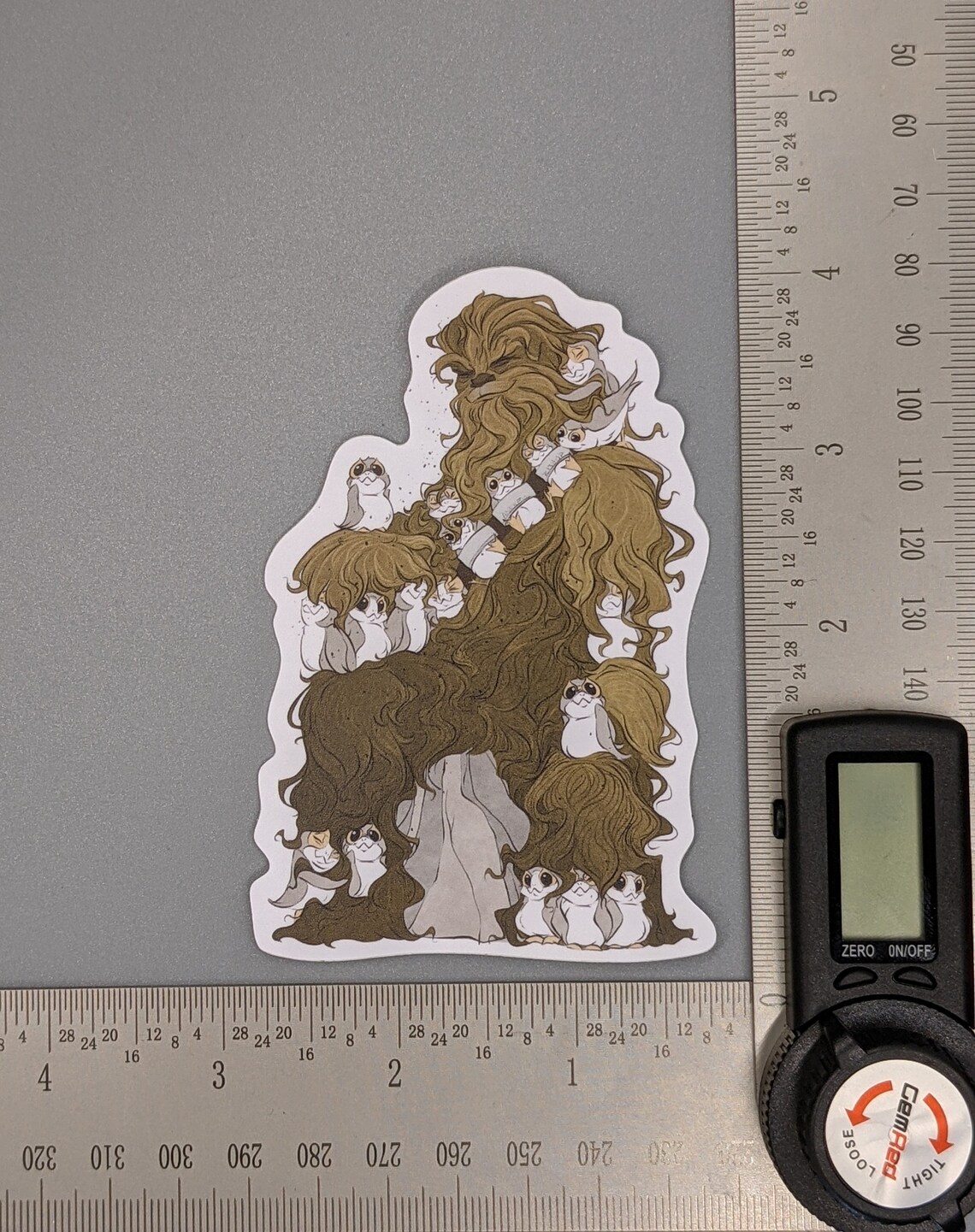 Chewbacca and Porgs / Sticker / Vinyl / Waterproof / Decal / - Etsy