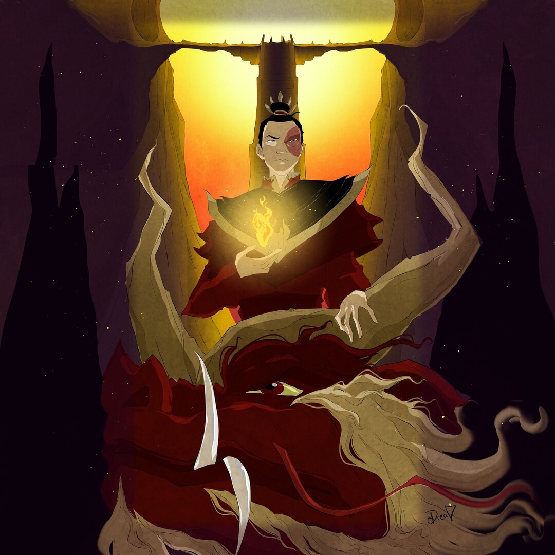 Limited Edition 14 / Z / Tarot / Fan Art / Print / Firebender / Fire ...