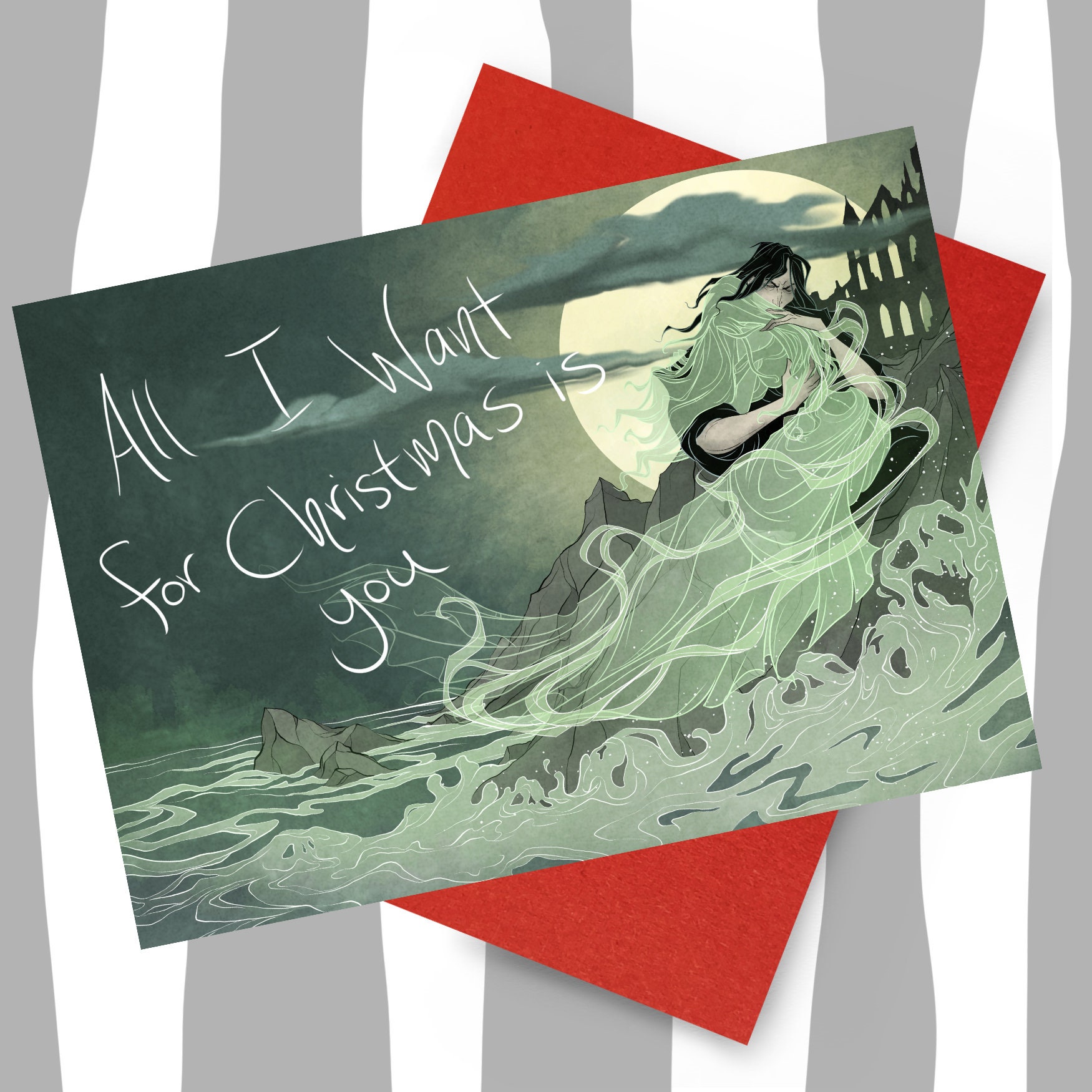 Christmas / holiday / card / funny / hilarious / gothic / goth | Etsy