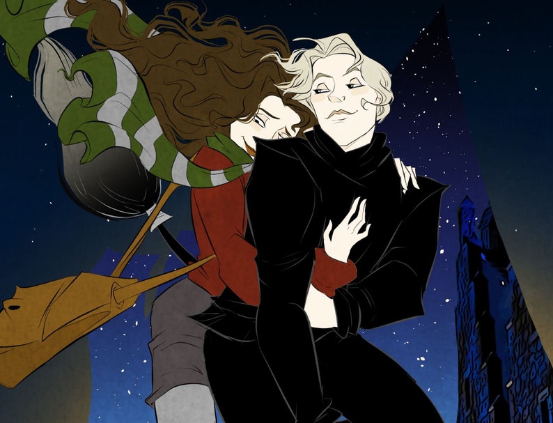 Limited Edition 18 / DM-HG / Dramione / Print / Fan Art / - Etsy