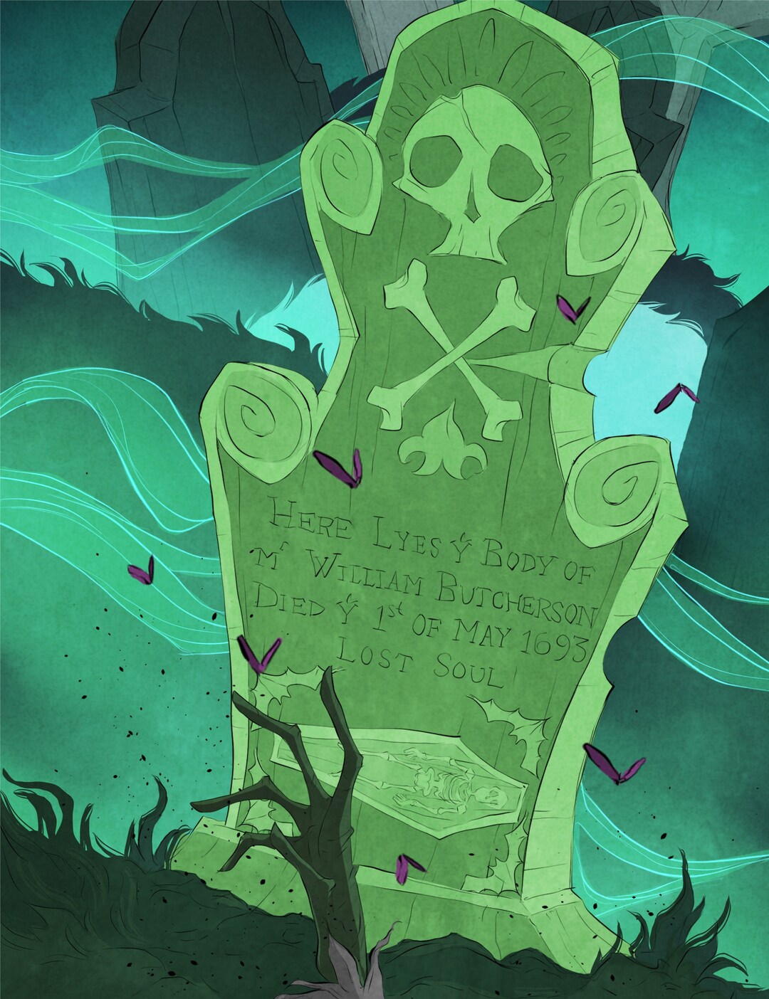 Hocus Pocus / Billy / Grave / Graveyard / Zombie / Print / Spooky ...