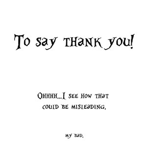 Thank You / Greeting / Card / Funny / Hilarious / Humorous / Spooky ...