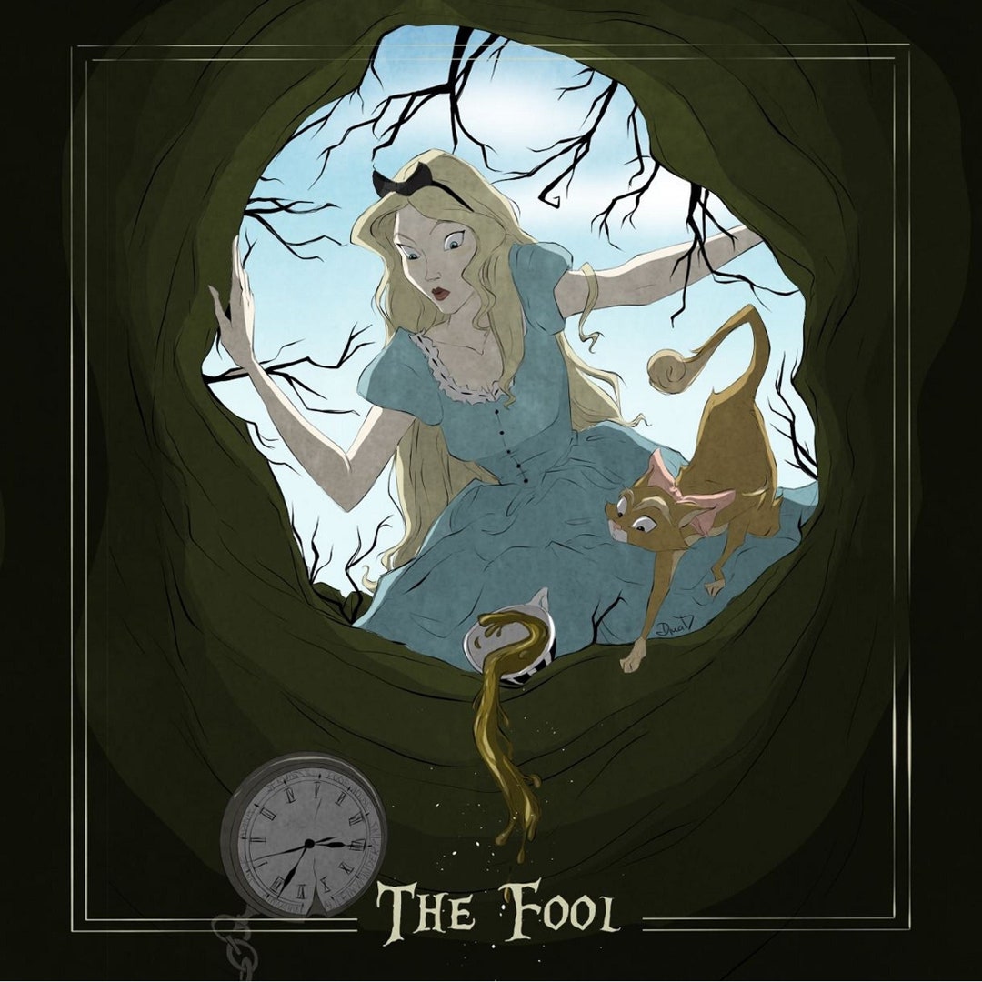 Limited Edition 18 / the Fool / Tarot / Fan Art / Print / Lewis Carroll ...