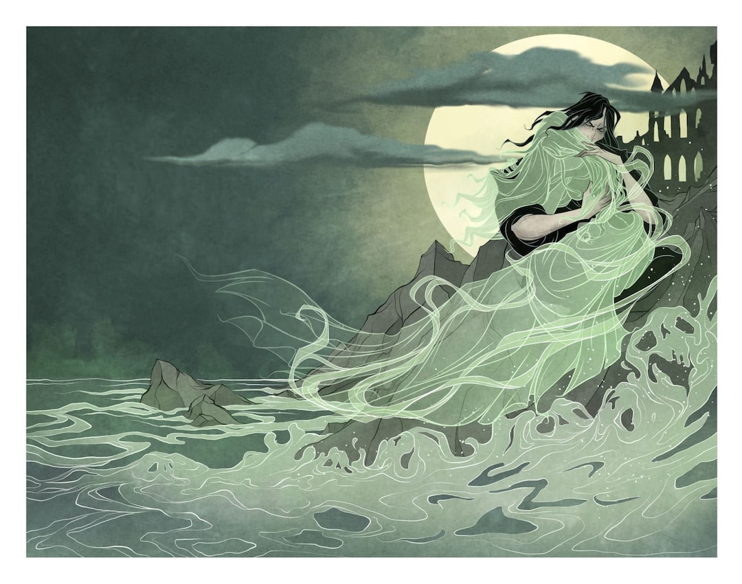 Anabelle Lee / Art Print / Edgar Allen / Poe / Poetry / Death / Ghost ...