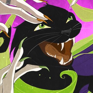 Hocus Pocus / Binx / Thackery / Cat / Black / Print / Disney / Gothic ...