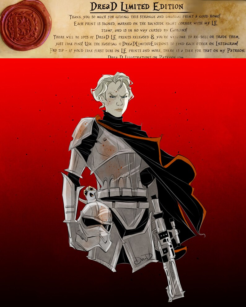 Limited Edition 20 / Captain / Fan Art / Print / Strong / Powerful ...